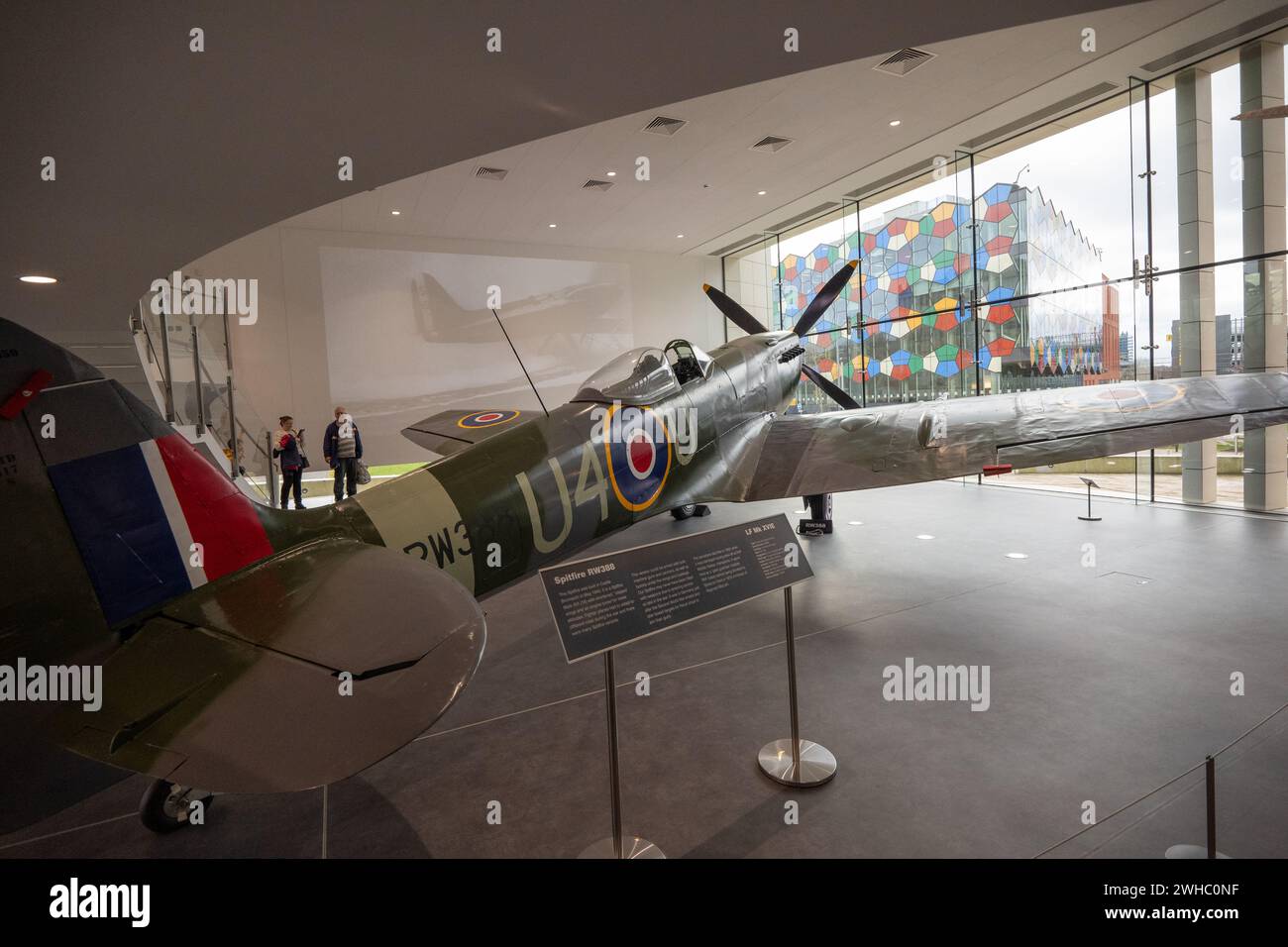 Hanley - Spitfire on display.City Centre Stoke on Trent Staffordshire ...