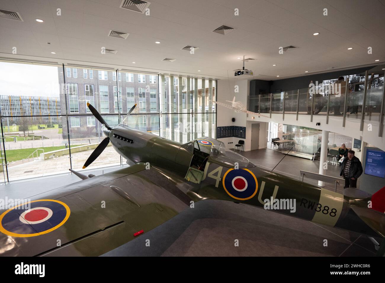 Hanley - Spitfire on display.City Centre Stoke on Trent Staffordshire England GB UK EU Europe ...