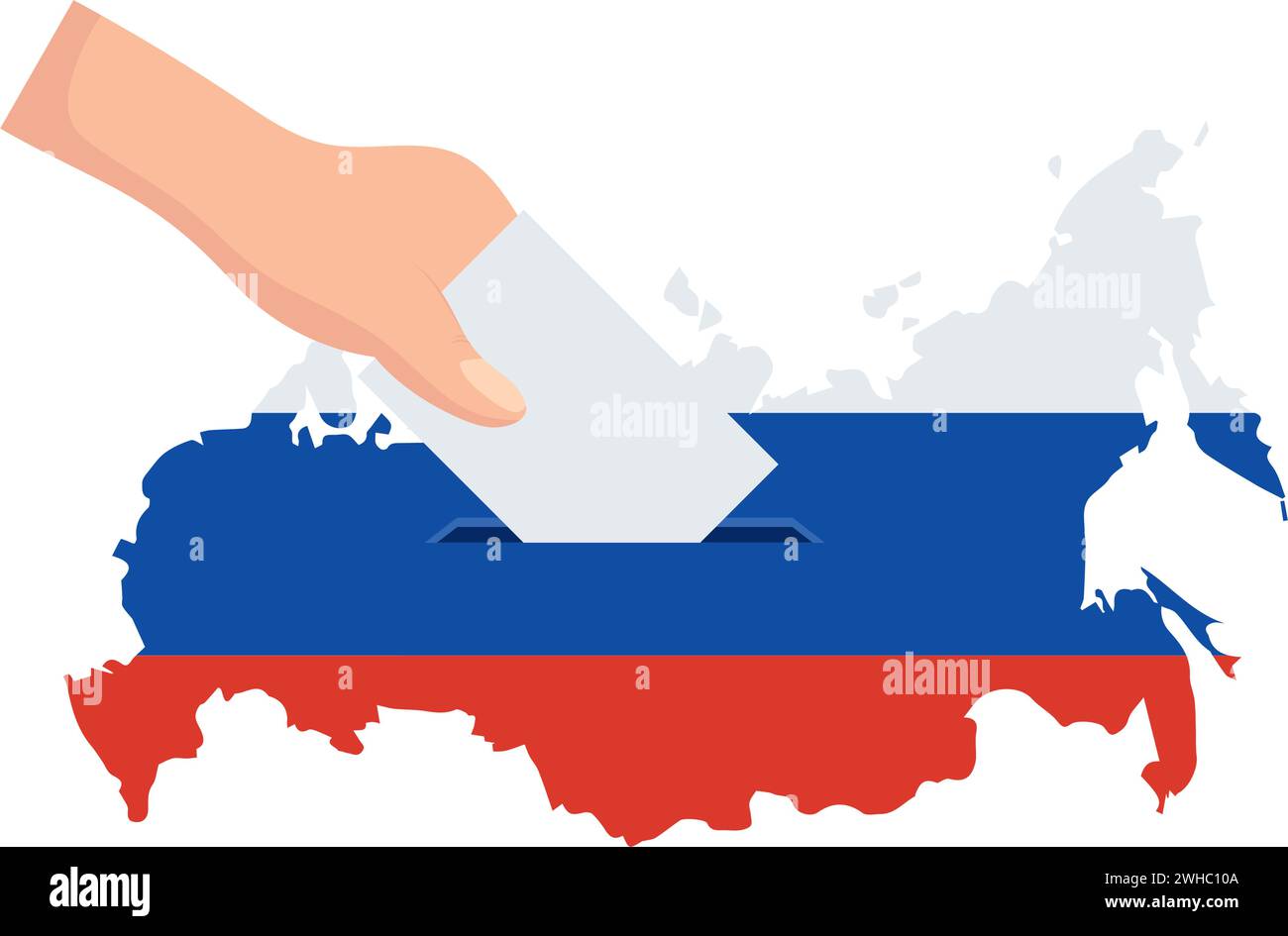 Voting day russia Stock Vector Images - Alamy