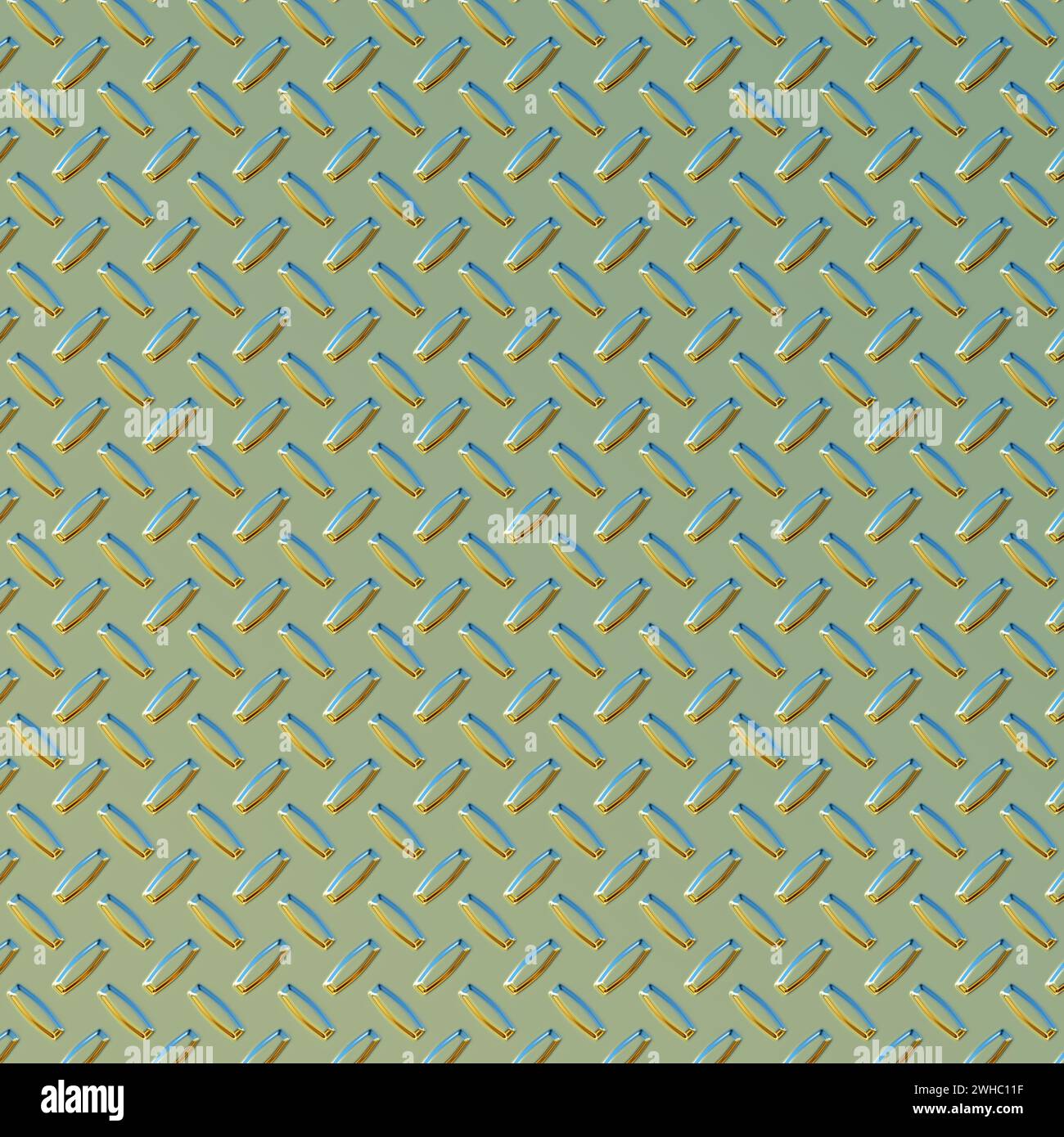 Green and gold diamond plate Stock Photo - Alamy