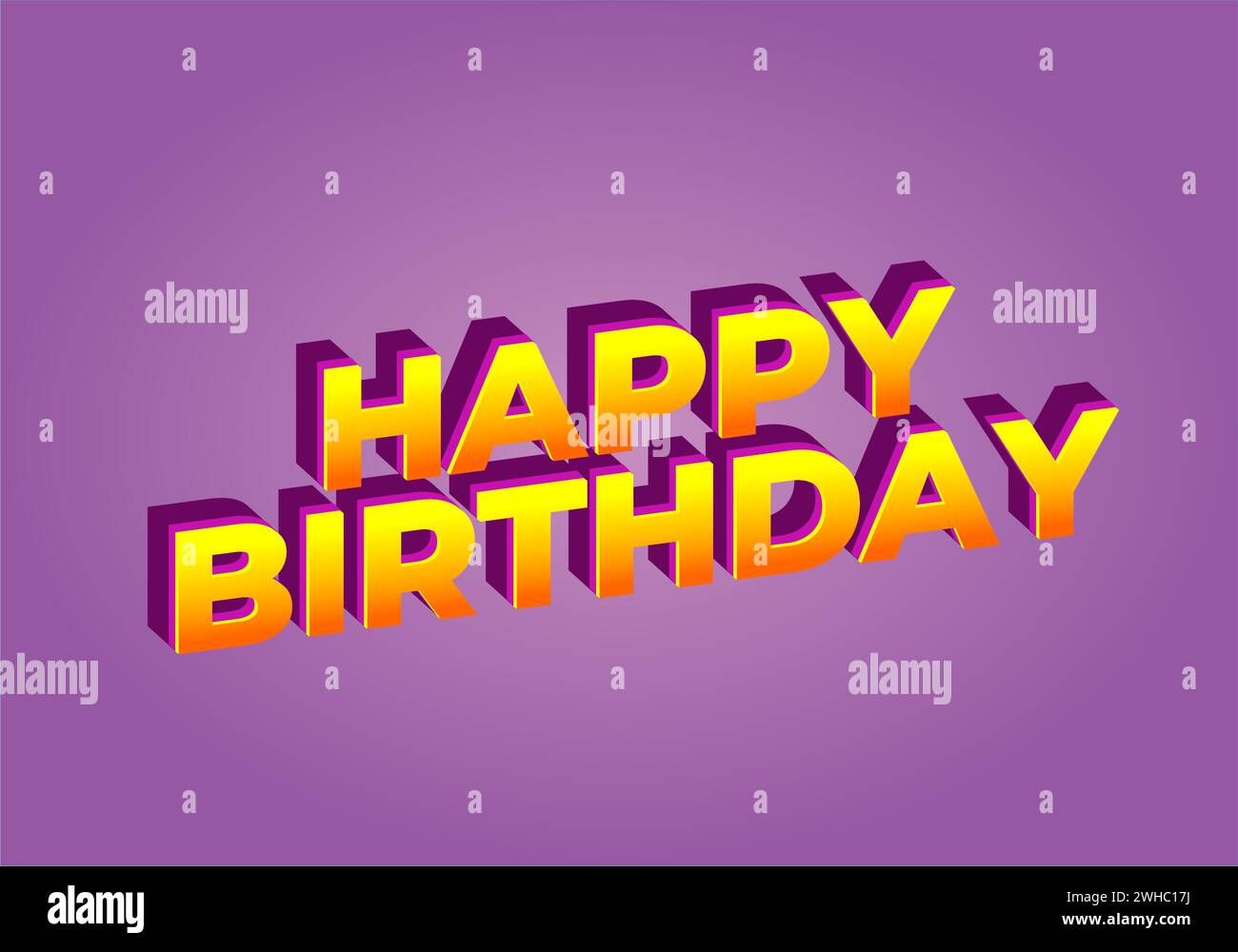 Happy birthday. Text effect design in 3D look with eye catching color ...