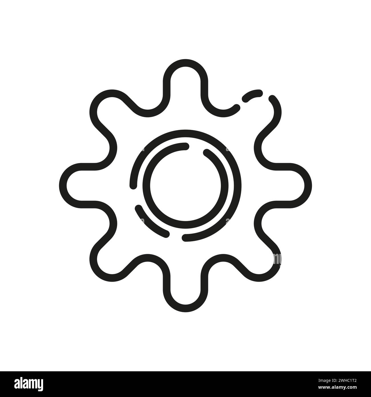Gear icon. Cog wheel, engine circle. Vector illustration. EPS 10. Stock ...