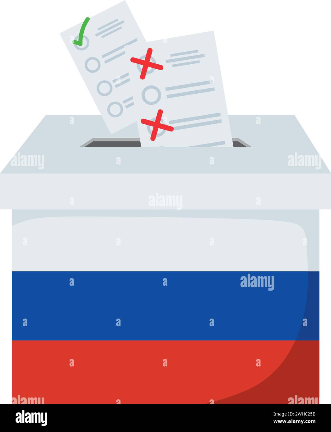Ballot box russia Stock Vector Images - Alamy
