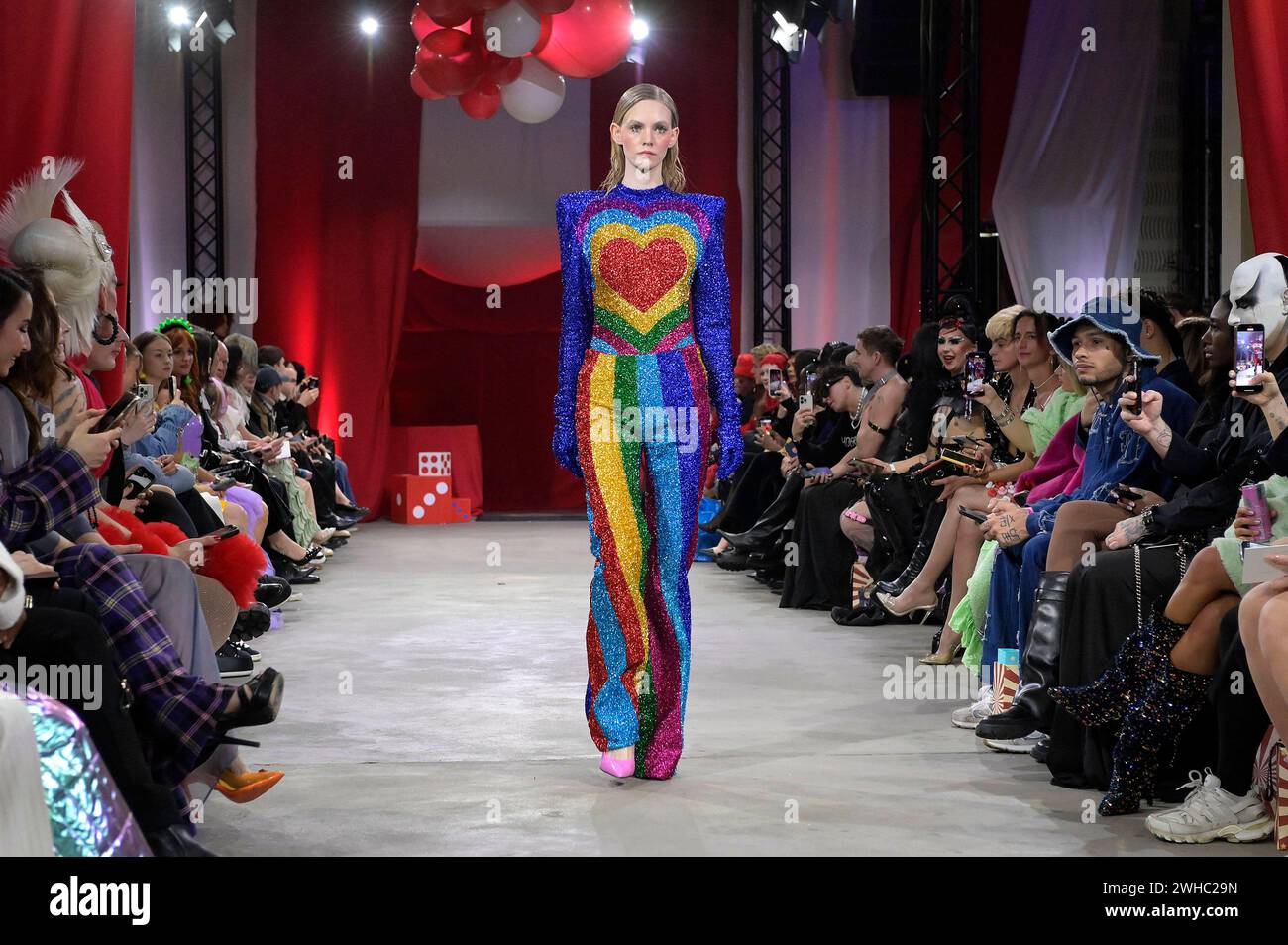 Model bei der Marina Hoermanseder Fashion Show auf der Berlin Fashion ...