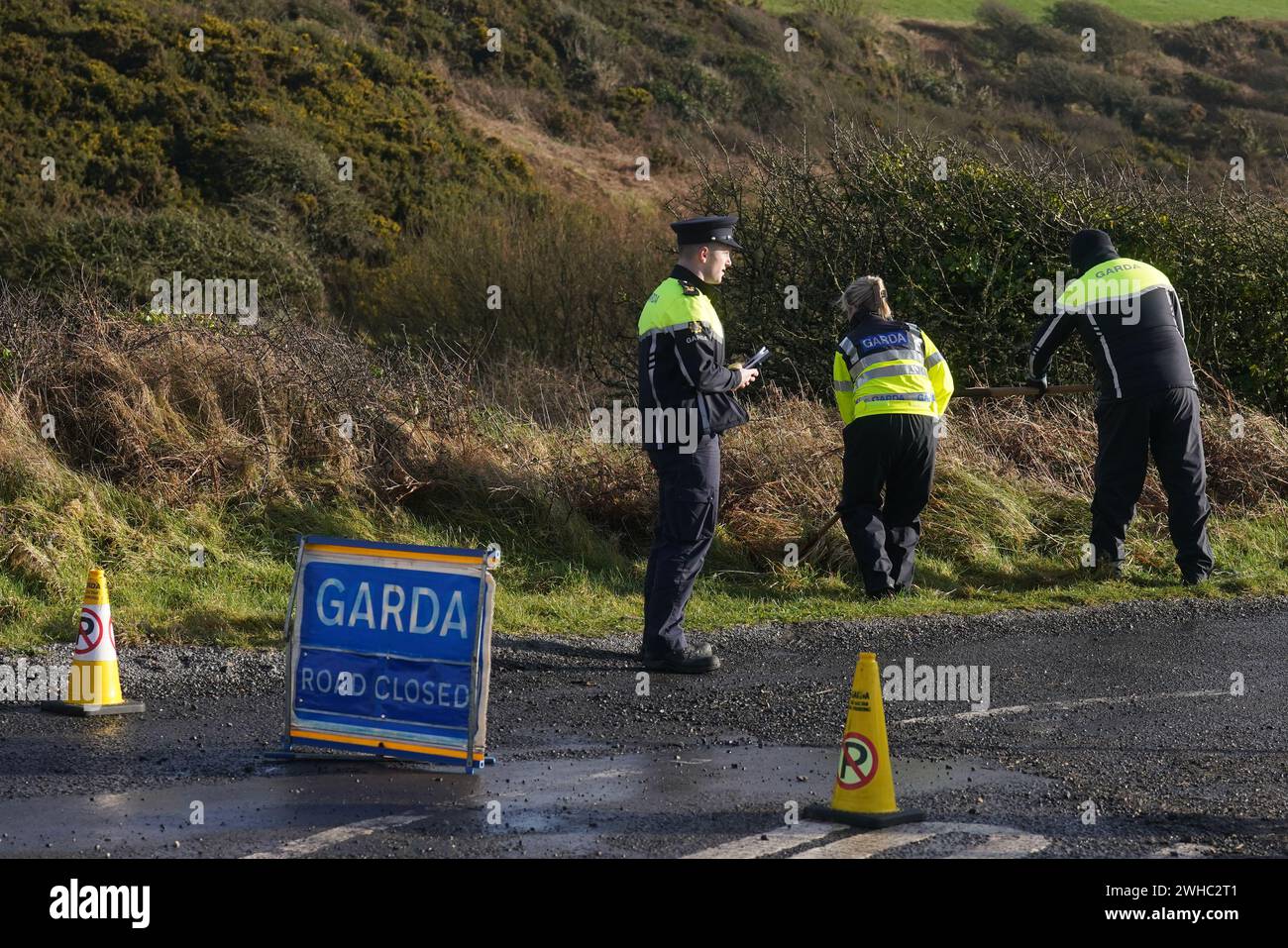 Garda search close to the scene in the Rathmoylan area of Dunmore East ...