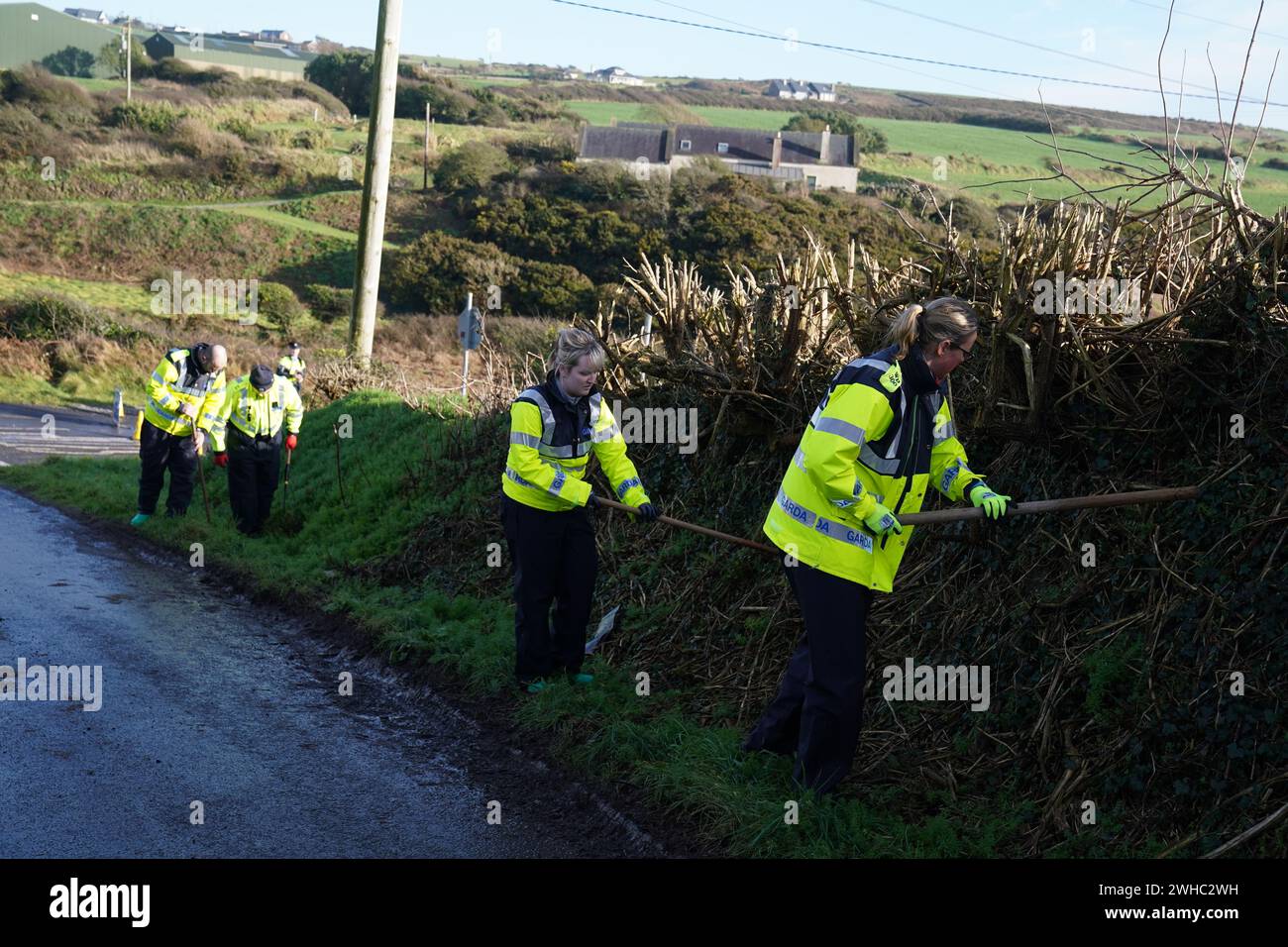 Garda search close to the scene in the Rathmoylan area of Dunmore East ...