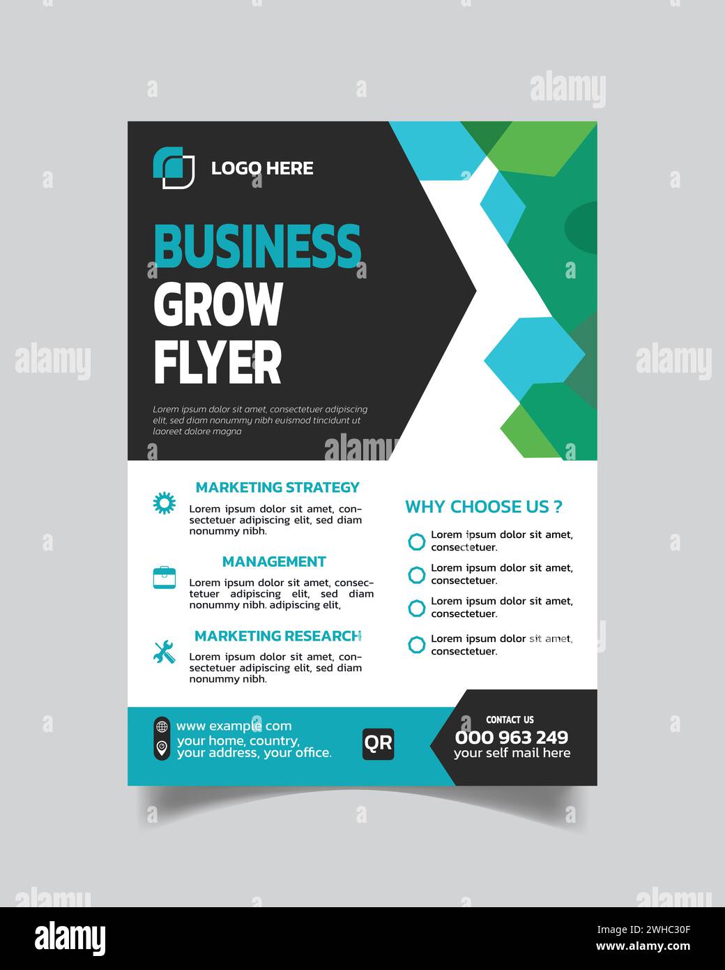 Business Communication Flyer Design and Mindful Agency Flyer Business ...