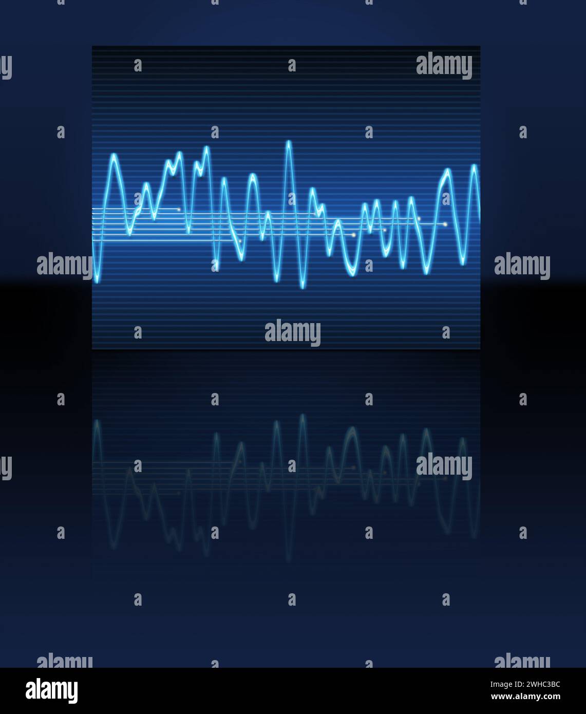 Electronic sine sound wave Stock Photo - Alamy