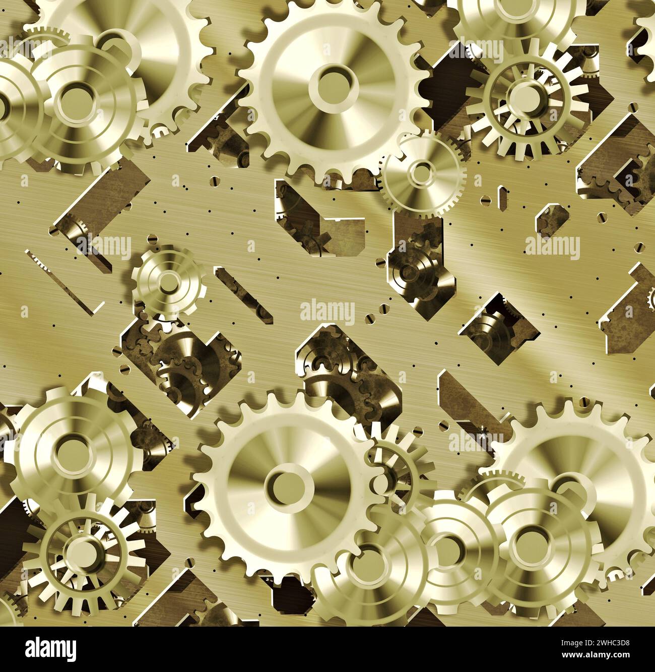 Cogs and clockwork machinery Stock Photo - Alamy