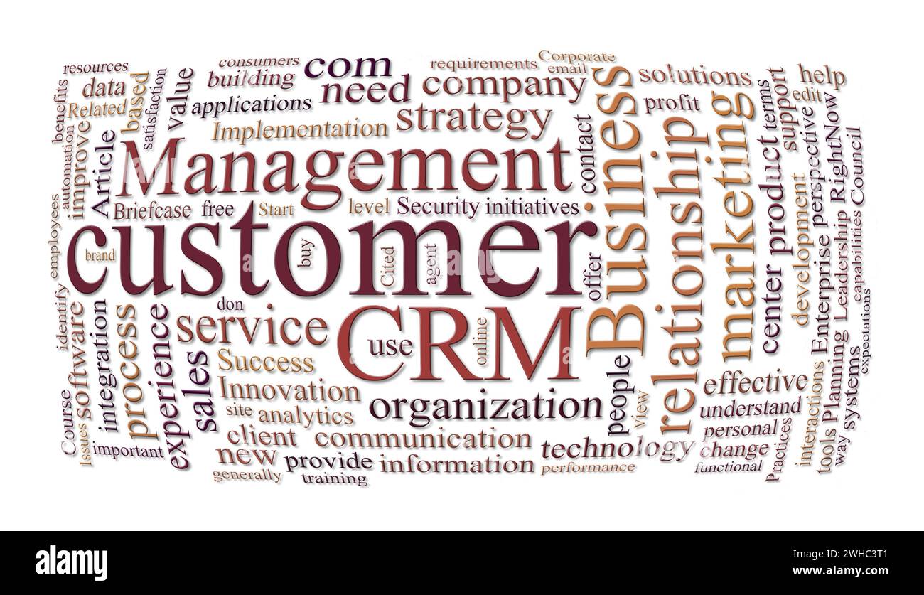Crm customer relations management Stock Photo - Alamy