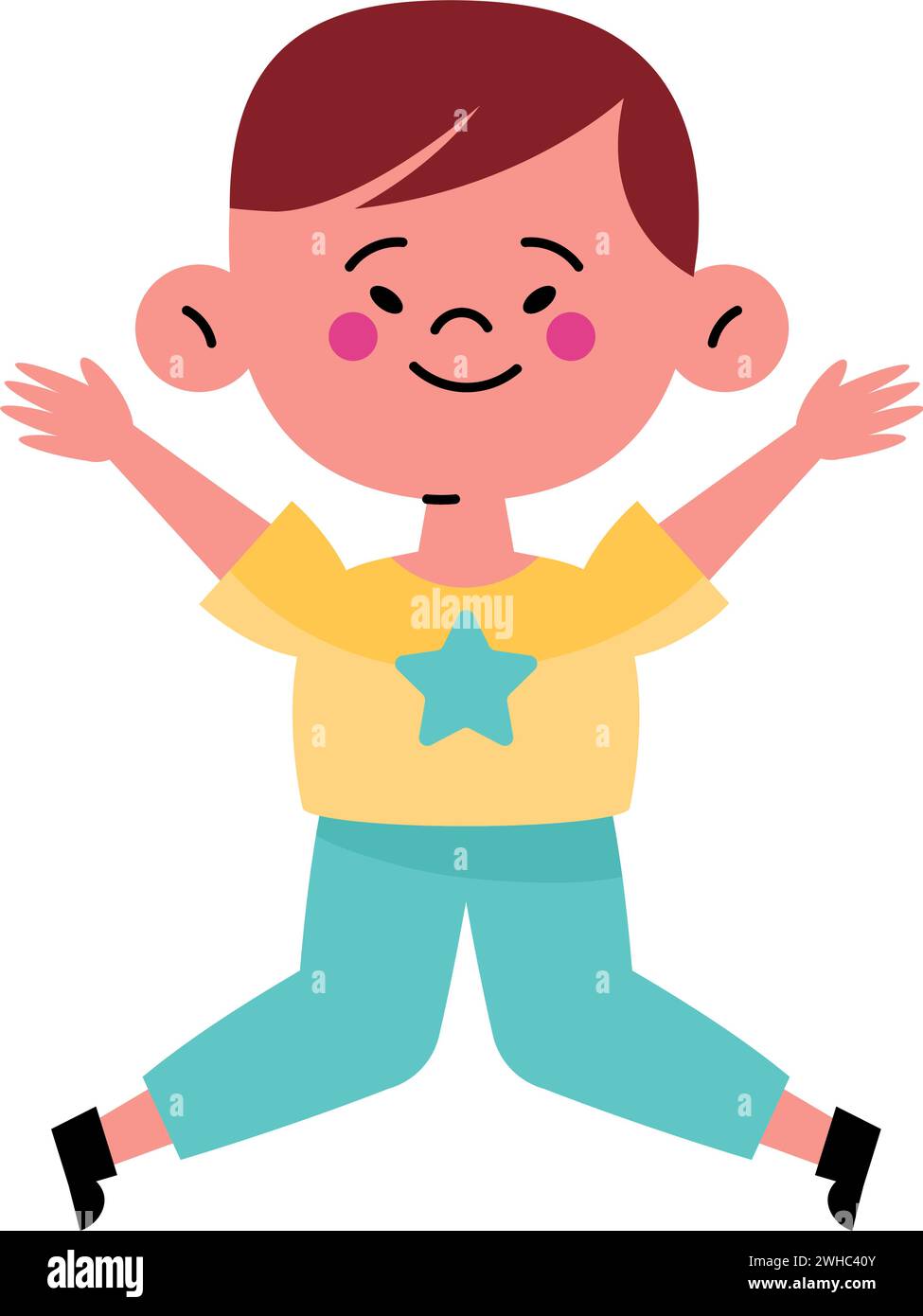 down syndrome boy happy illustration design Stock Vector Image & Art ...
