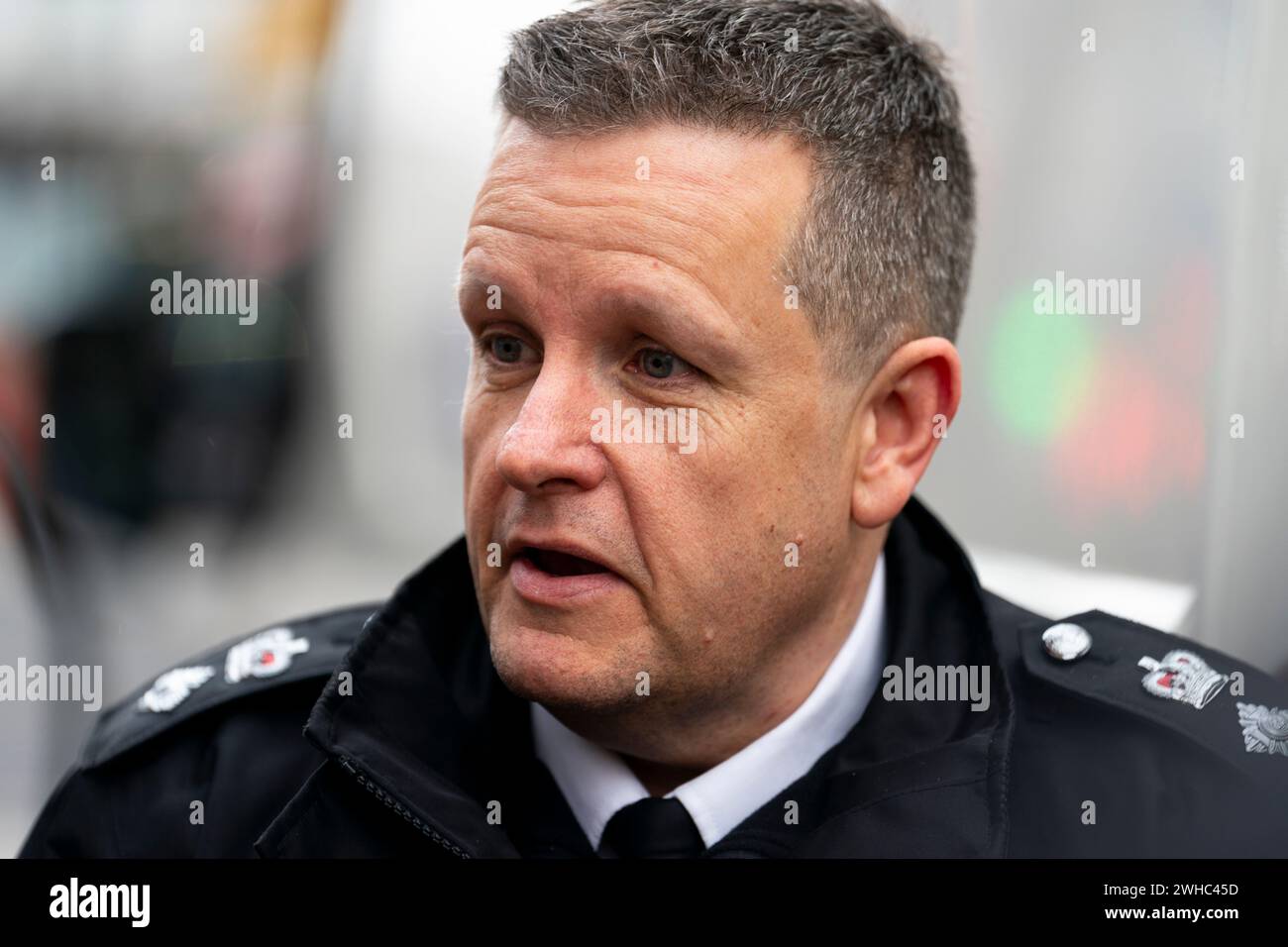 Chief Superintendent Andy Brittain during a briefing by the ...