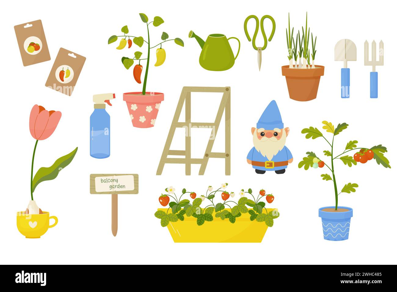 Growing vegetables urban Stock Vector Images - Alamy