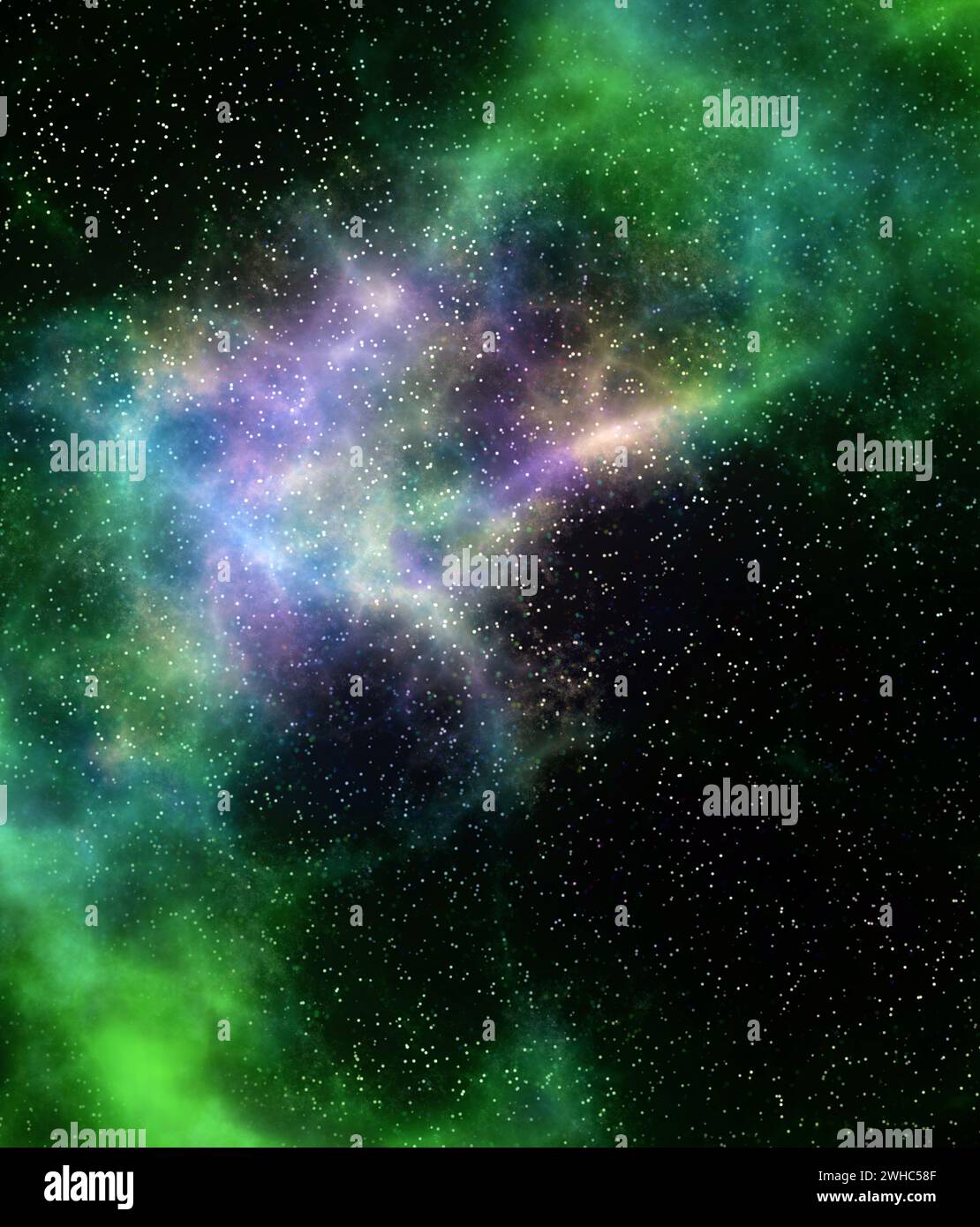 Outer space cloud nebula and stars Stock Photo - Alamy