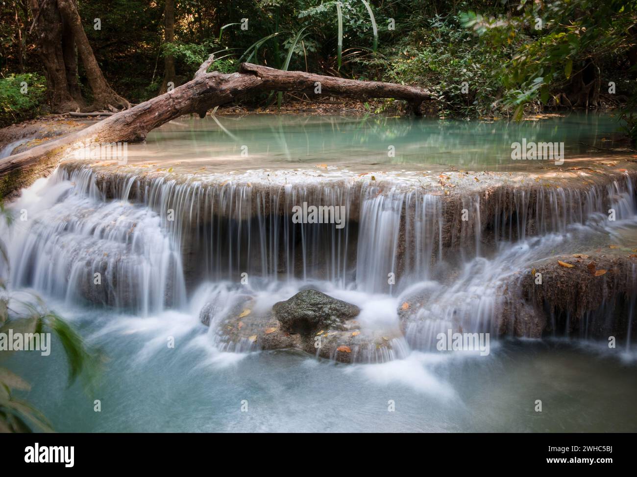 Beautiful waterfall cascades Stock Photo - Alamy