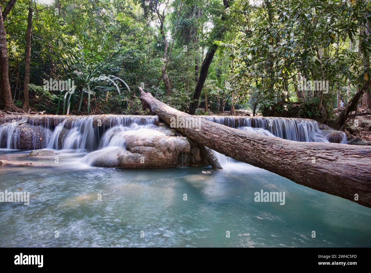 Beautiful waterfall cascades Stock Photo - Alamy