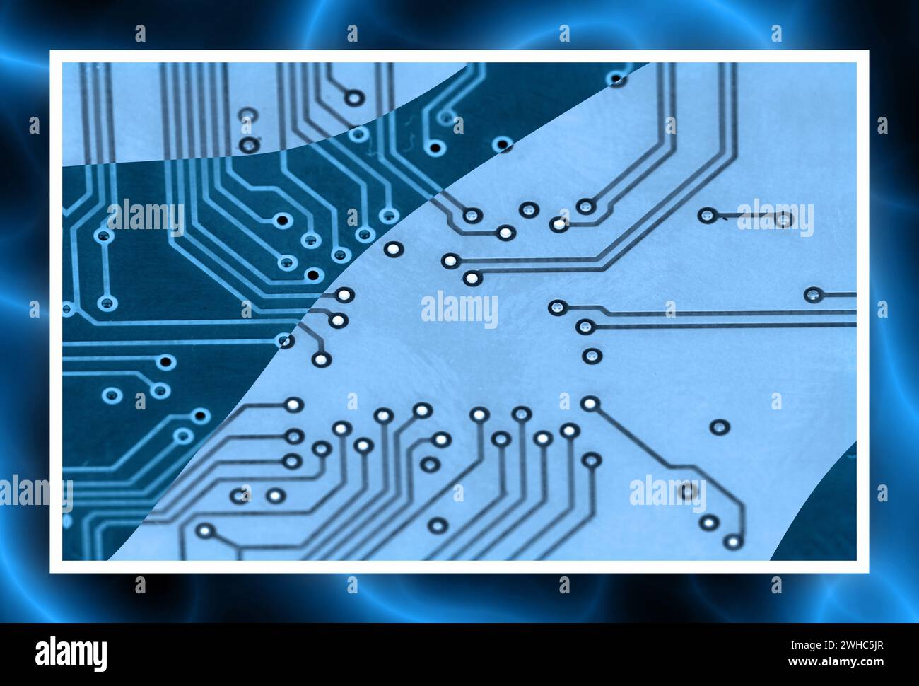 Circuit board connections Stock Photo - Alamy
