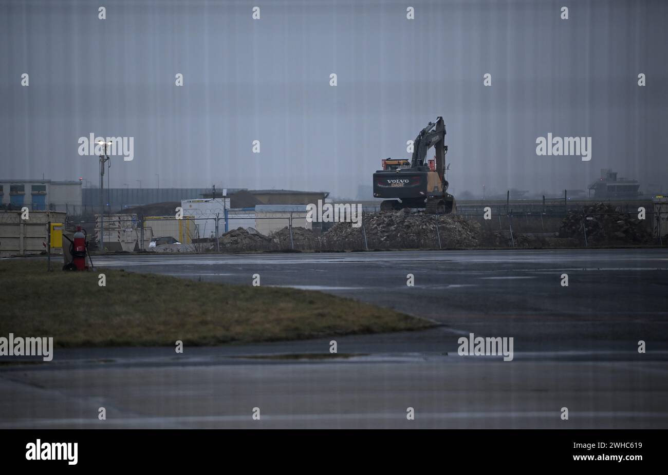 Berlin, Germany. 09th Feb, 2024. Pile of rubble from the demolished ...