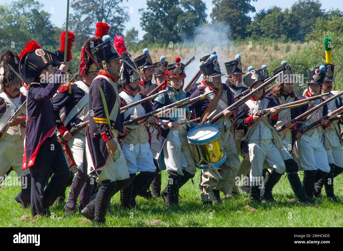 Napoleonic re-enactors, Festival of History 2004, Stoneleigh Park ...