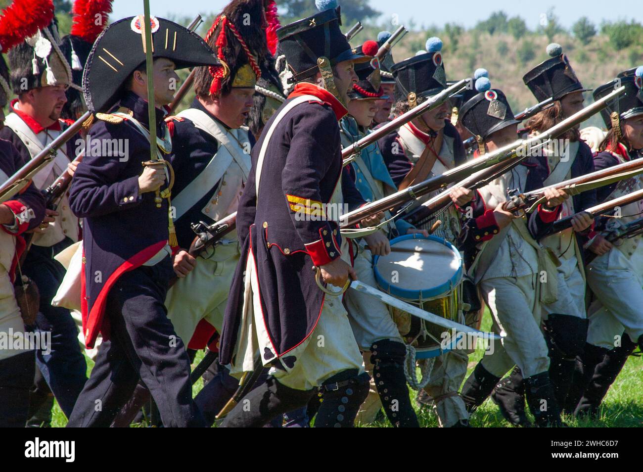 Napoleonic re-enactors, Festival of History 2004, Stoneleigh Park ...