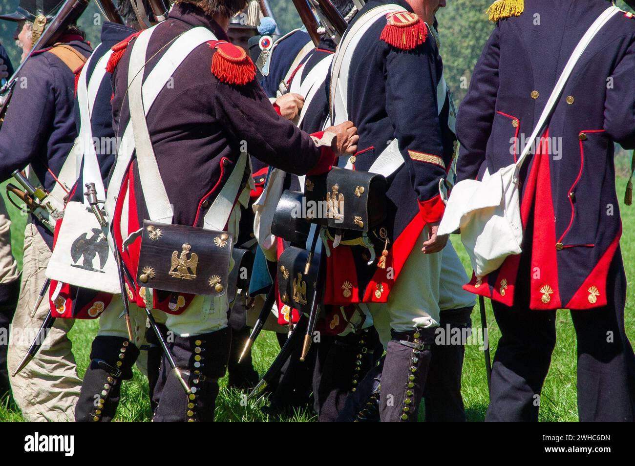 Napoleonic re-enactors, Festival of History 2004, Stoneleigh Park ...