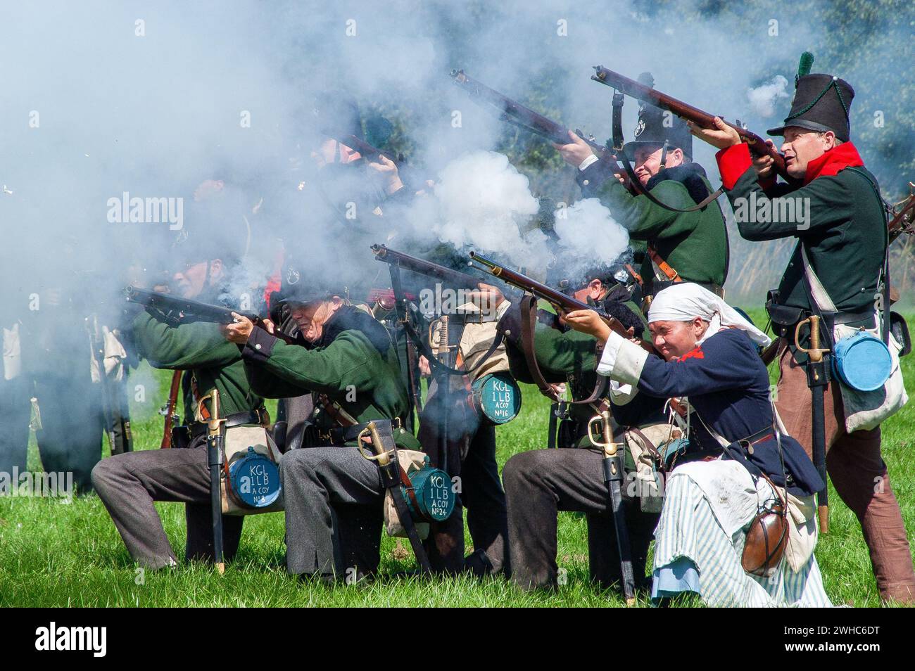 Napoleonic re-enactors, Festival of History 2004, Stoneleigh Park ...