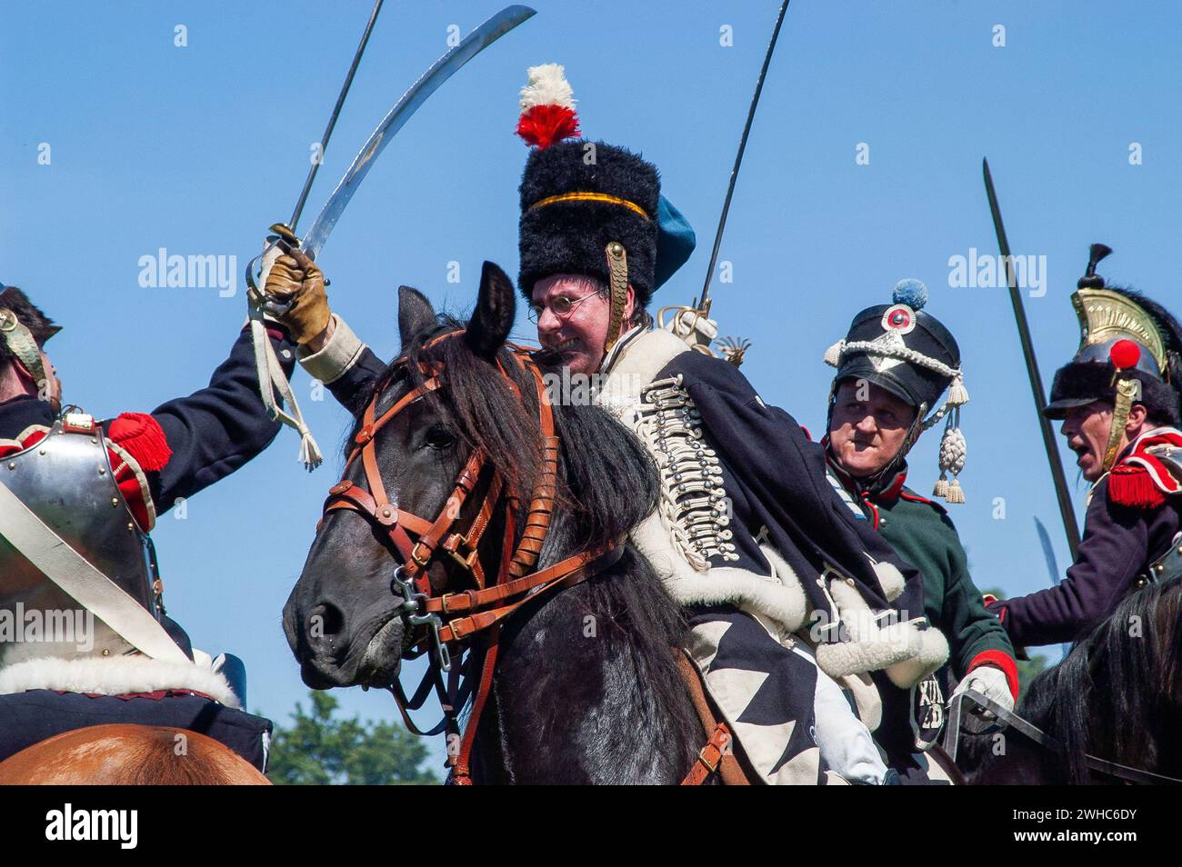 Napoleonic re-enactors, Festival of History 2004, Stoneleigh Park ...