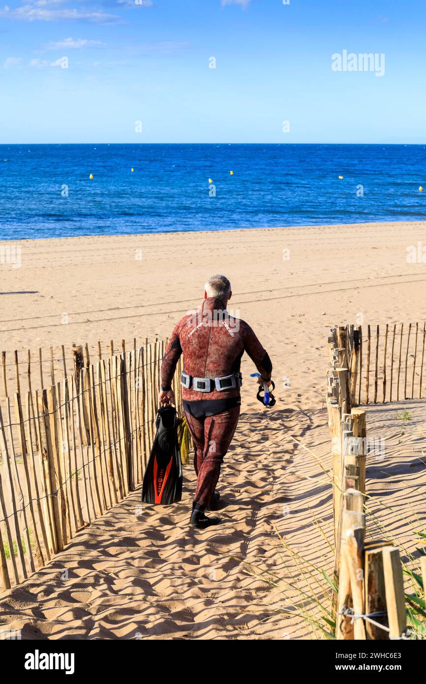 Serignan Beach, France Stock Photo - Alamy