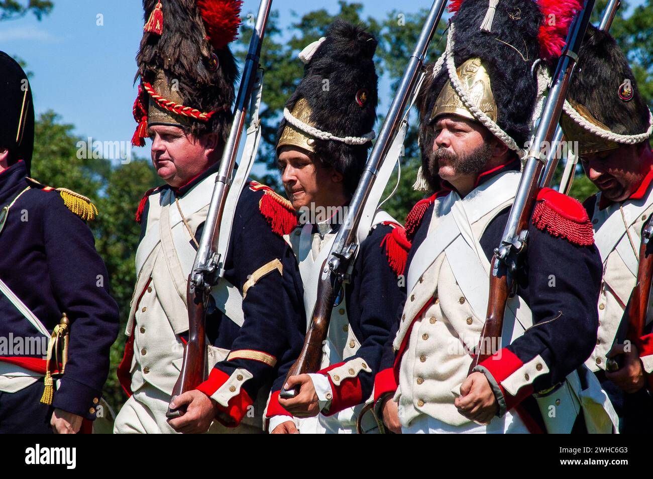 Napoleonic re-enactors, Festival of History 2004, Stoneleigh Park ...