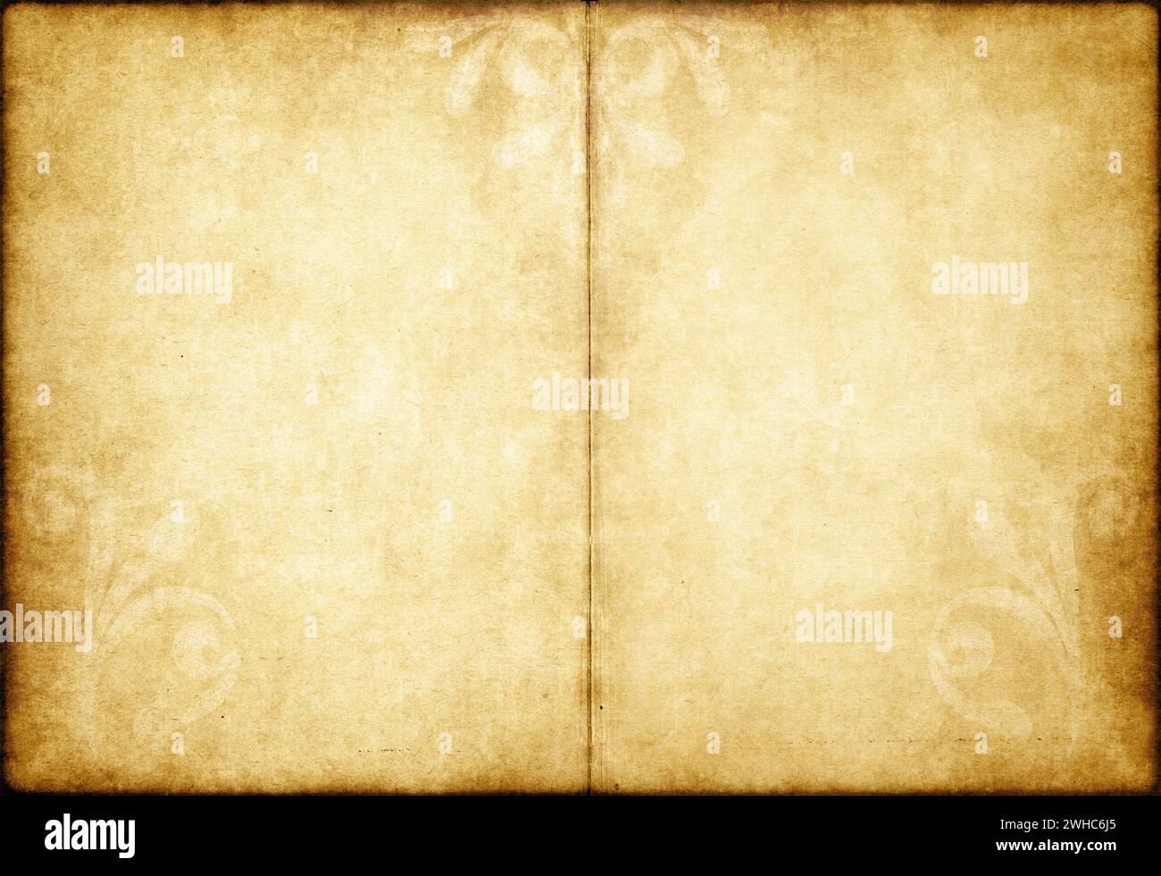 old yellow brown vintage parchment paper texture Stock Photo - Alamy