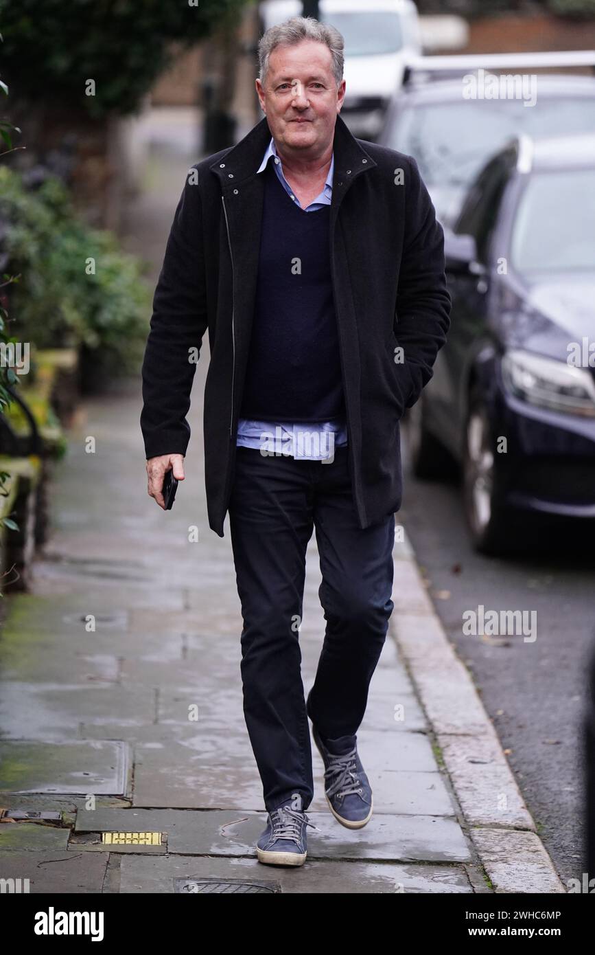 Former Daily Mirror editor Piers Morgan outside his London home after ...