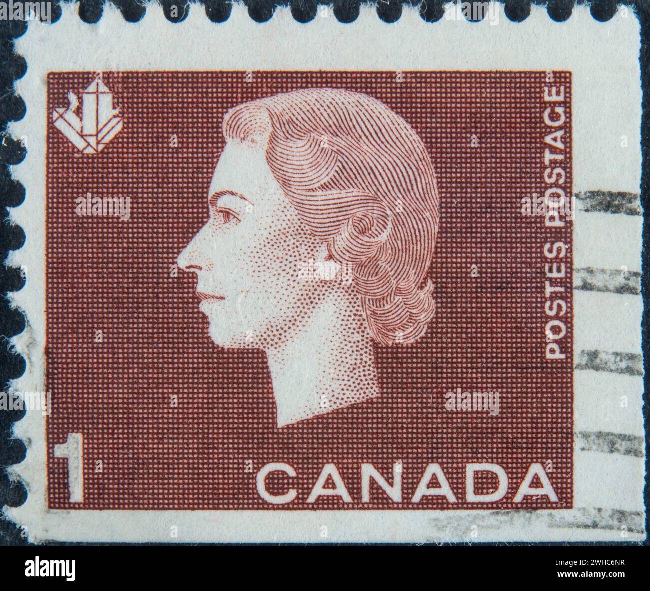 Queen Elizabeth II (1926, 2022) of Great Britain. Portrait on Canadian ...