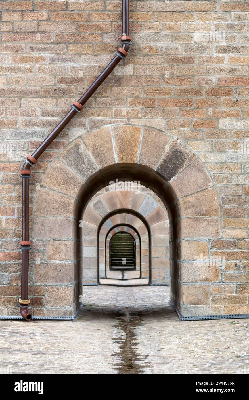 Viaduc de Morlaix, viaduct, circular arch bridge with two storeys ...