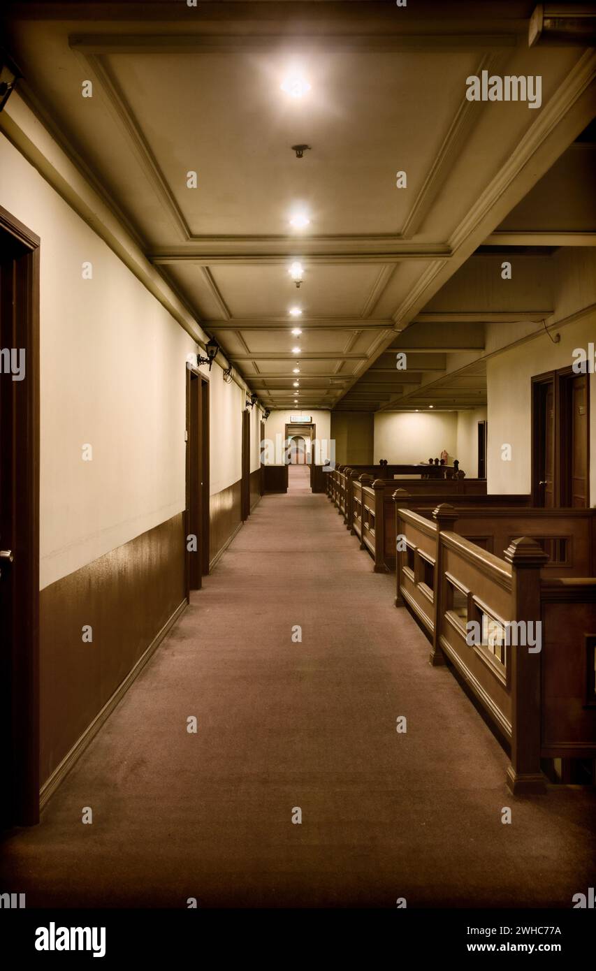 Inside the old hotel Stock Photo - Alamy