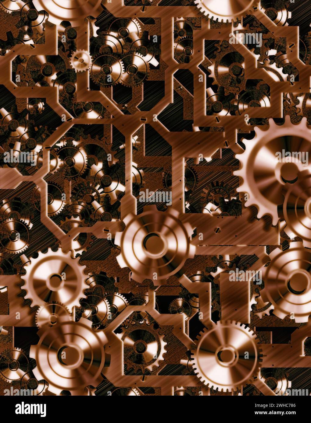 Steampunk cogs and gears Stock Photo - Alamy