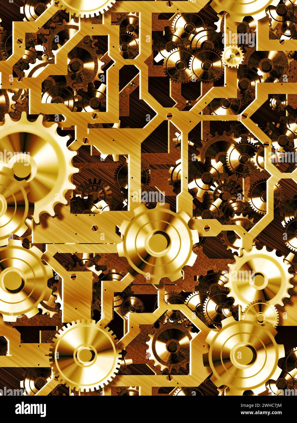 Steampunk gears hi-res stock photography and images - Alamy