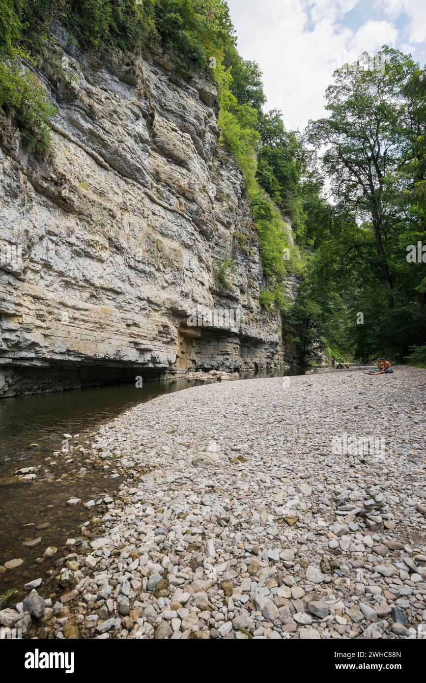 Wutach Gorge, Bonndorf, Baden-Wuerttemberg, Black Forest, Germany Stock ...