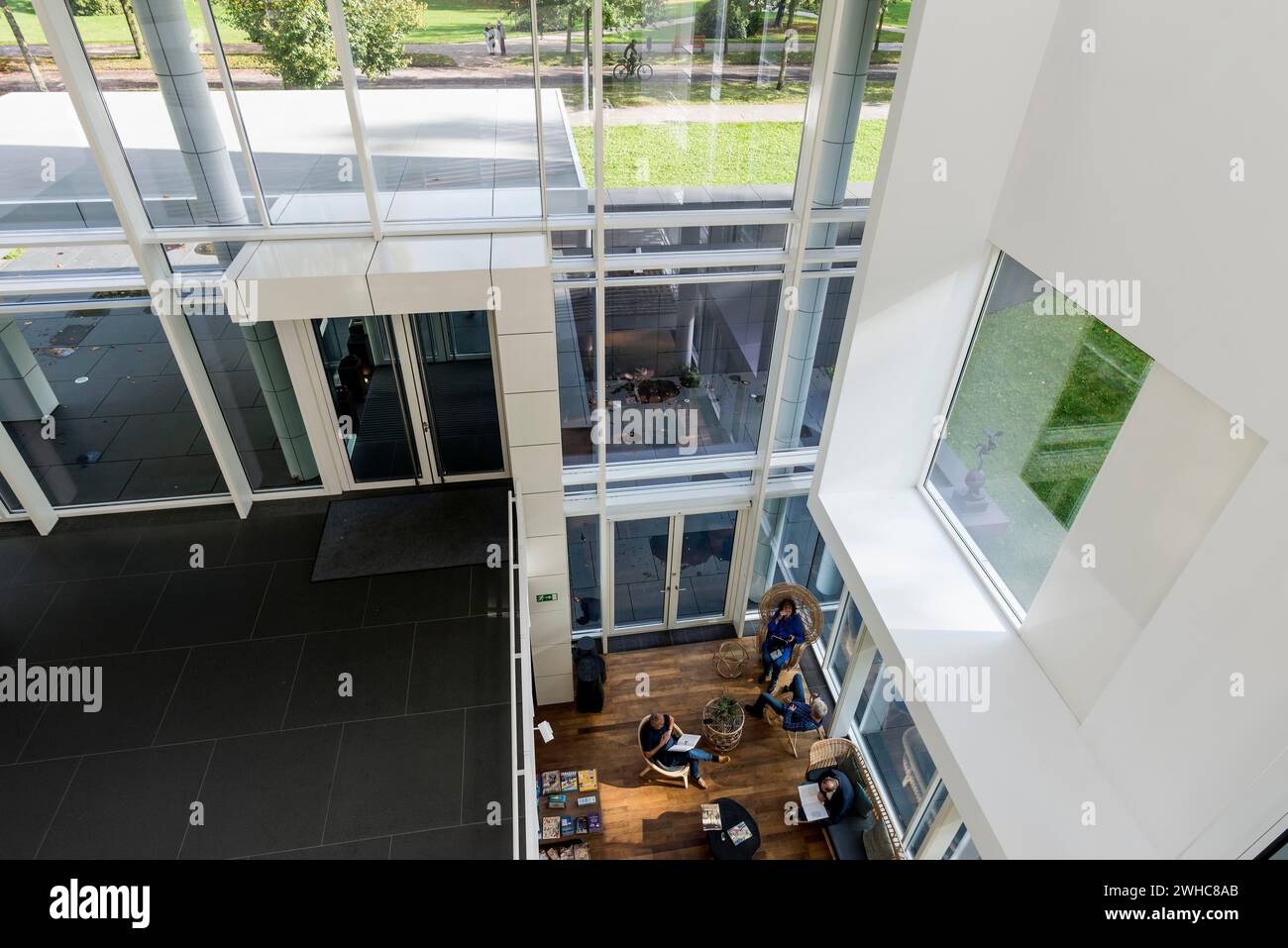 Interior view, Museum Frieder Burda, artworks by Karin Kneffel, architect Richard Meier, Baden ...