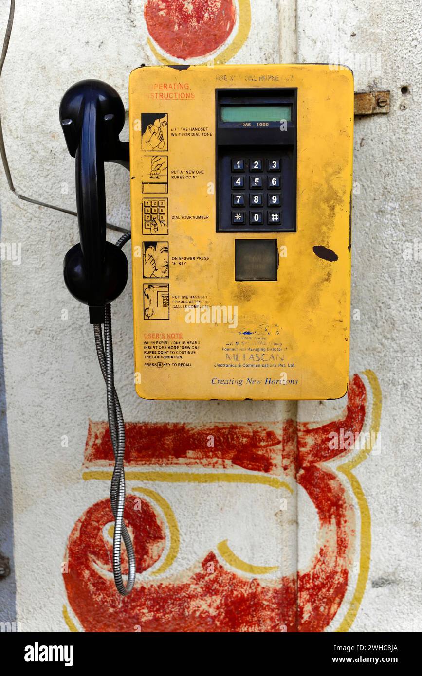 Indian telephone hi-res stock photography and images - Alamy
