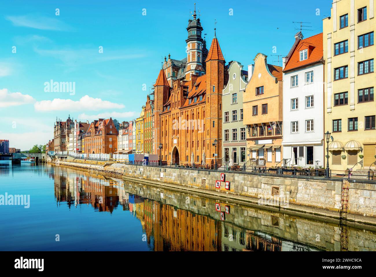 Canal on the Motawa River in Gdansk, Poland Stock Photo - Alamy