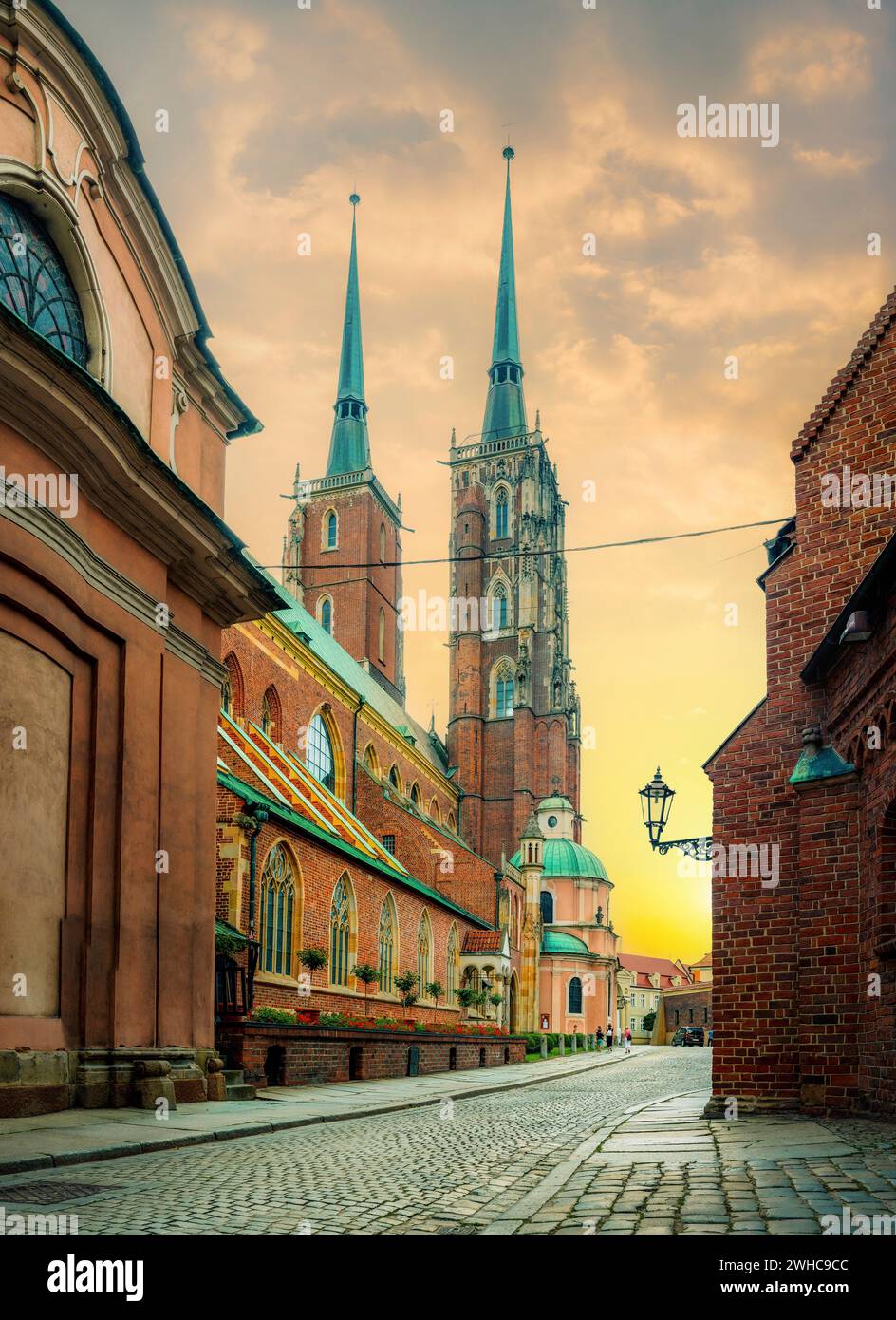 Cathedral of Saint John the Baptist in Wroclaw. Poland Stock Photo - Alamy