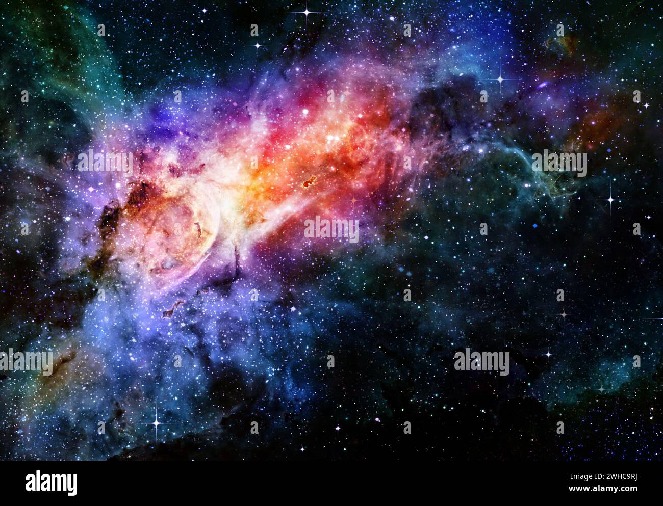 Starry deep outer space nebula and galaxy Stock Photo - Alamy