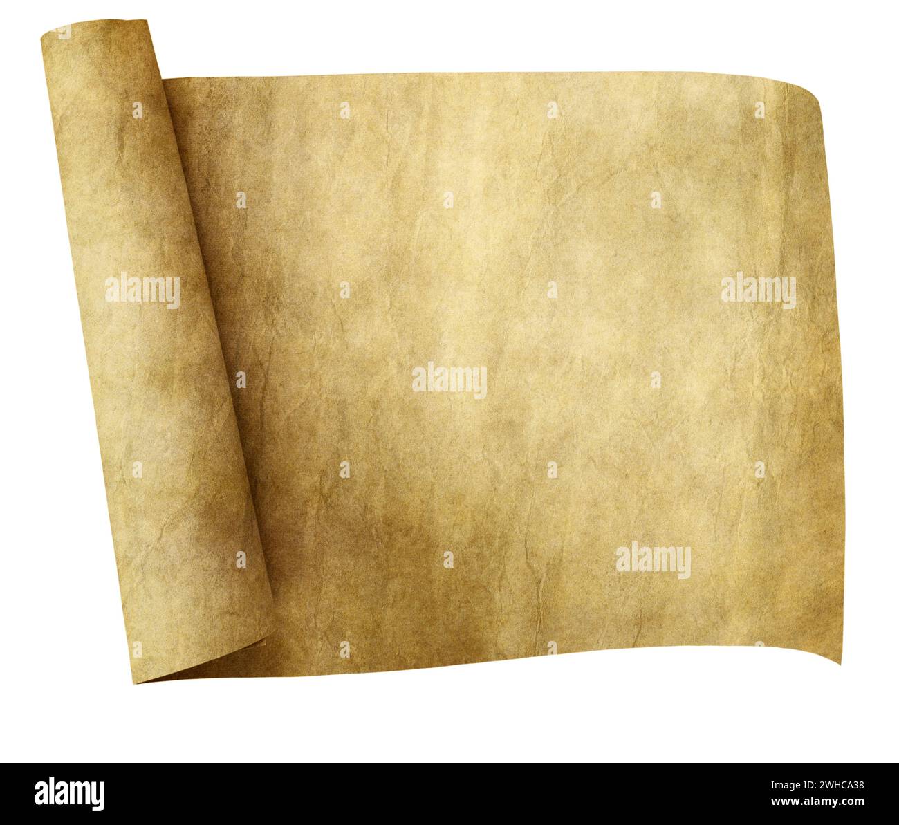 Old parchment scroll Stock Photo - Alamy