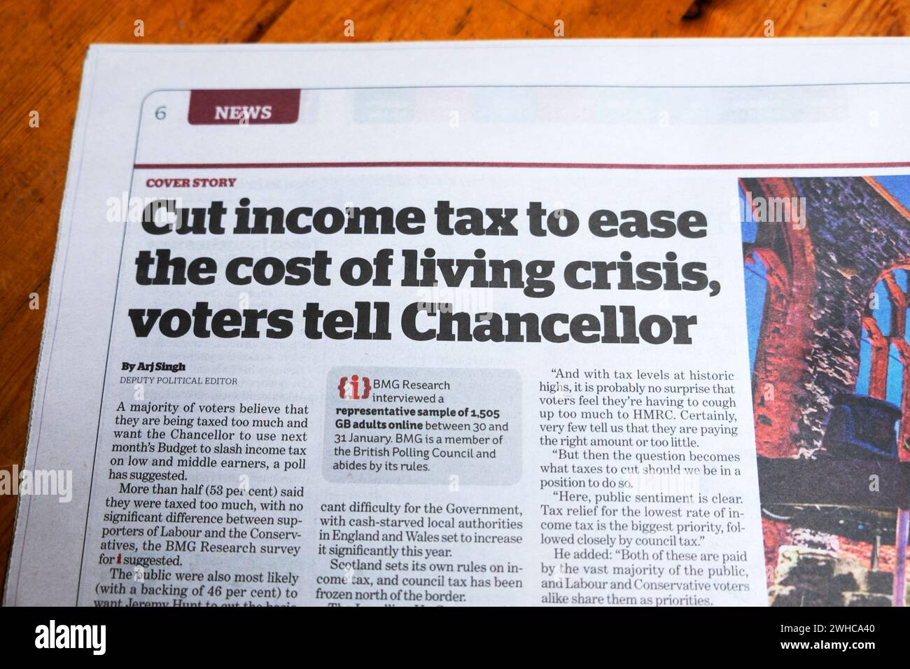 'Cut income tax to ease the cost of living crisis voters tell ...