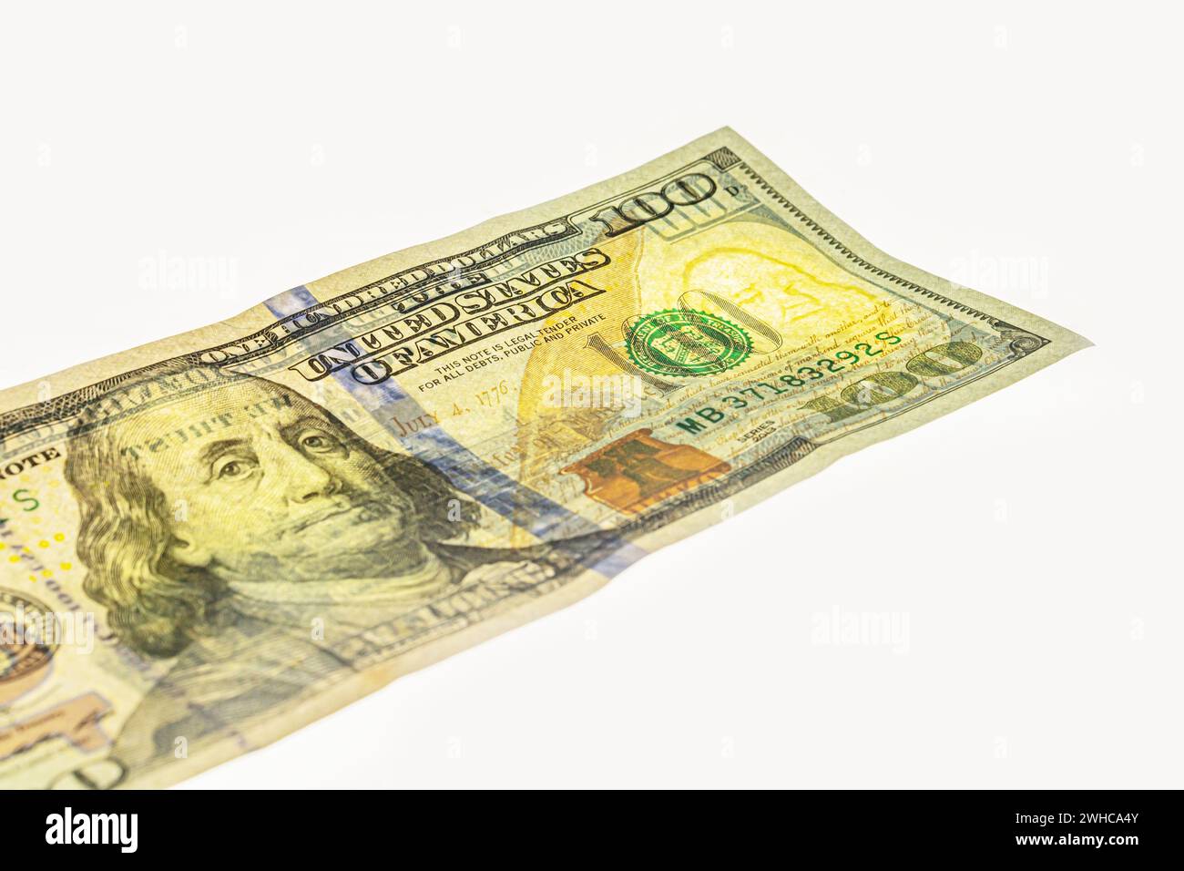 100 dollar bill watermark hi-res stock photography and images - Alamy