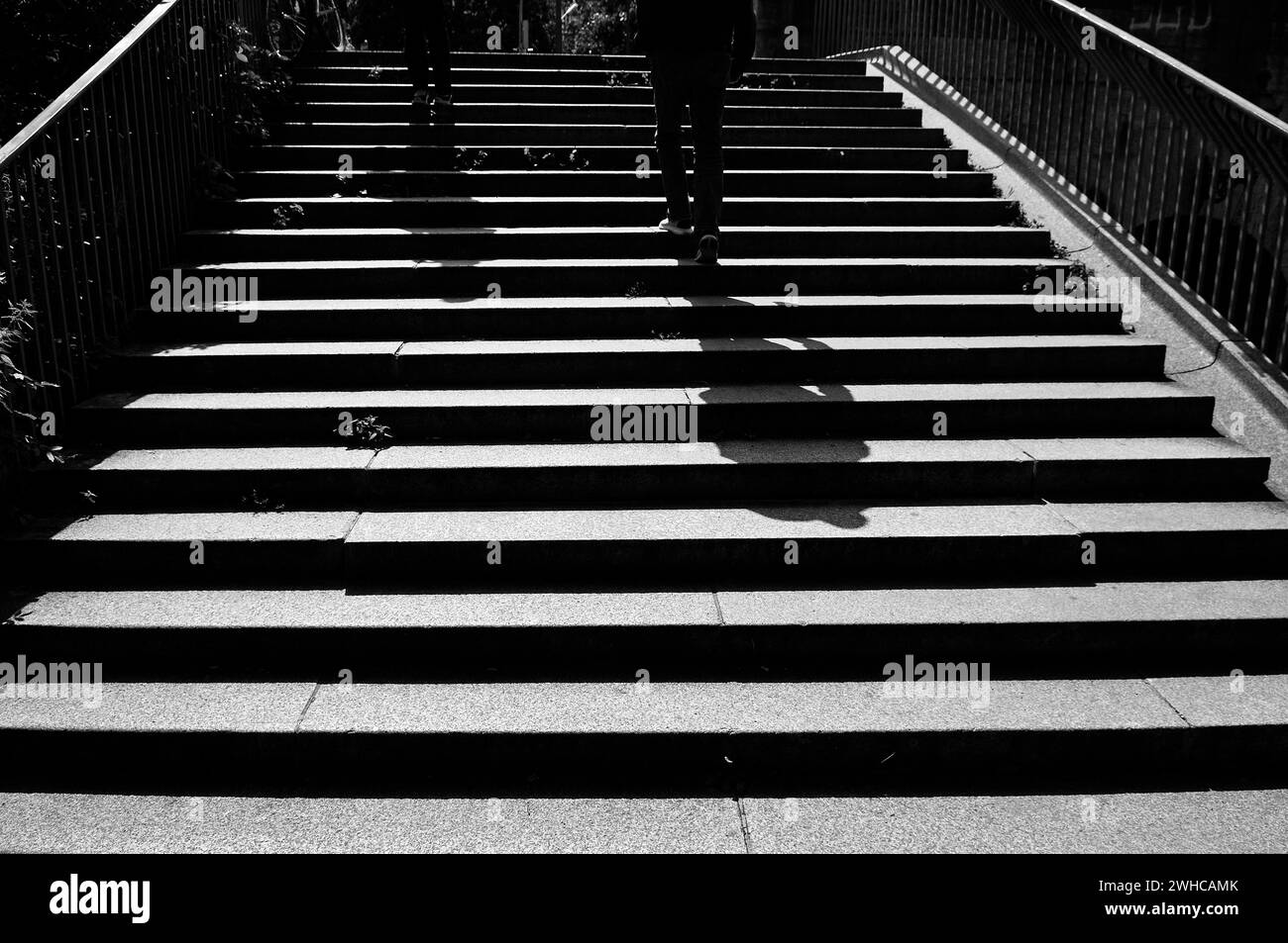 Staircase with shadow, Bavaria, Germany Stock Photo - Alamy