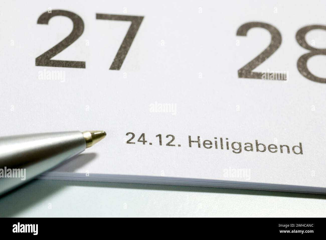Diary, Christmas Eve, biros, Germany Stock Photo - Alamy