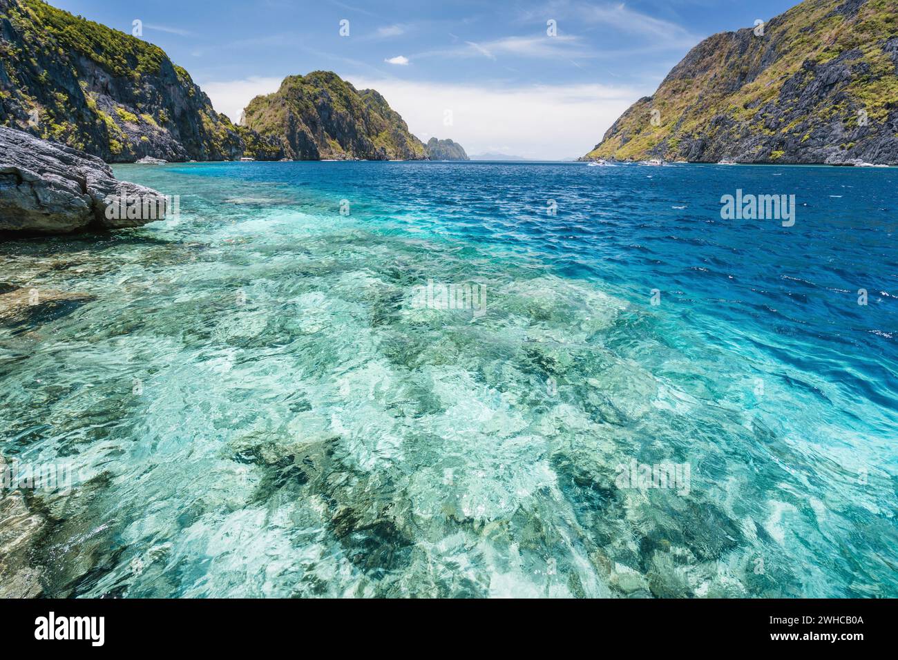 El Nido, Palawan, Philippines. Tapiutan strait on island tour C ...