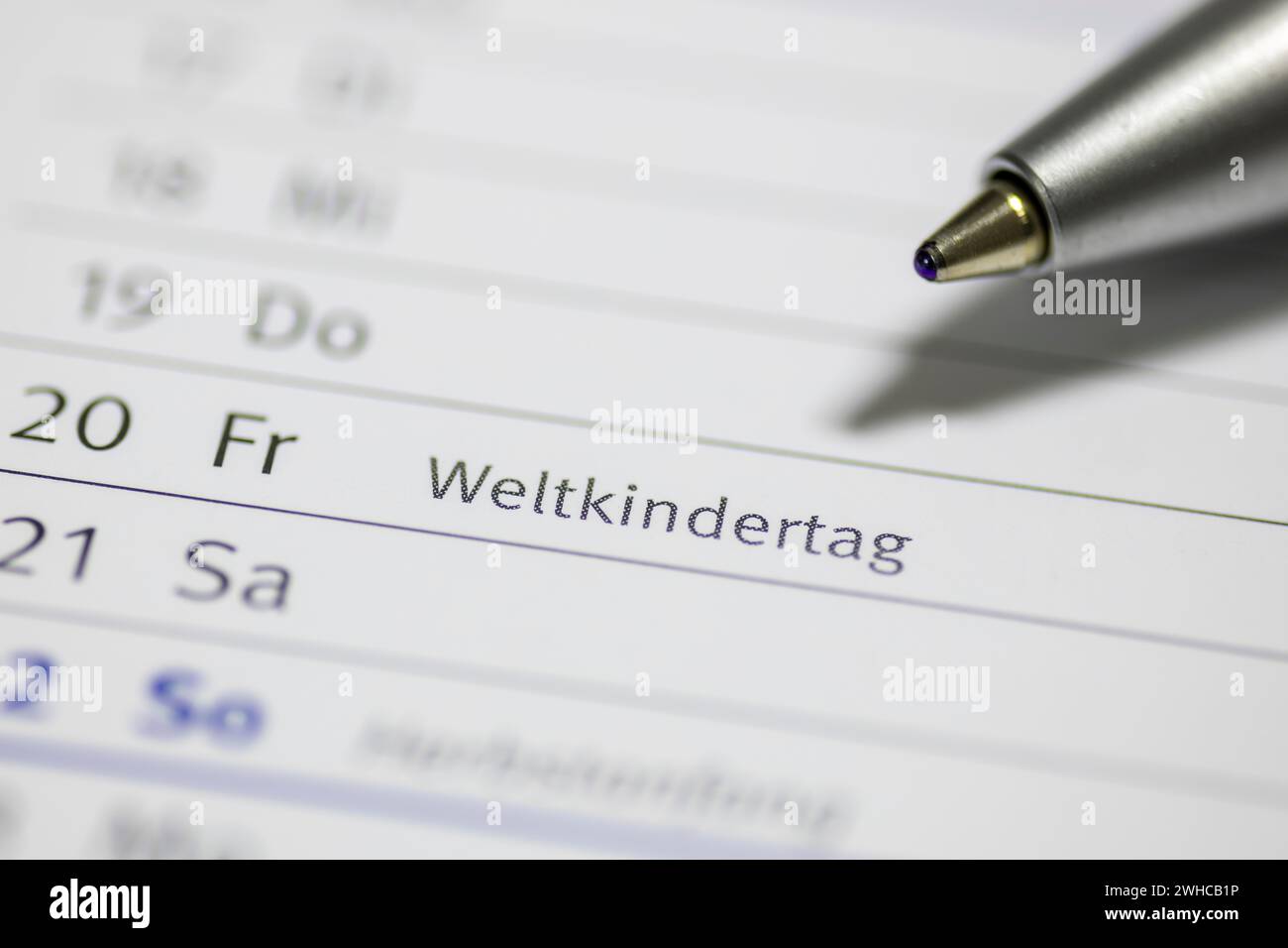 Diary, World Children's Day, biros, Germany Stock Photo - Alamy