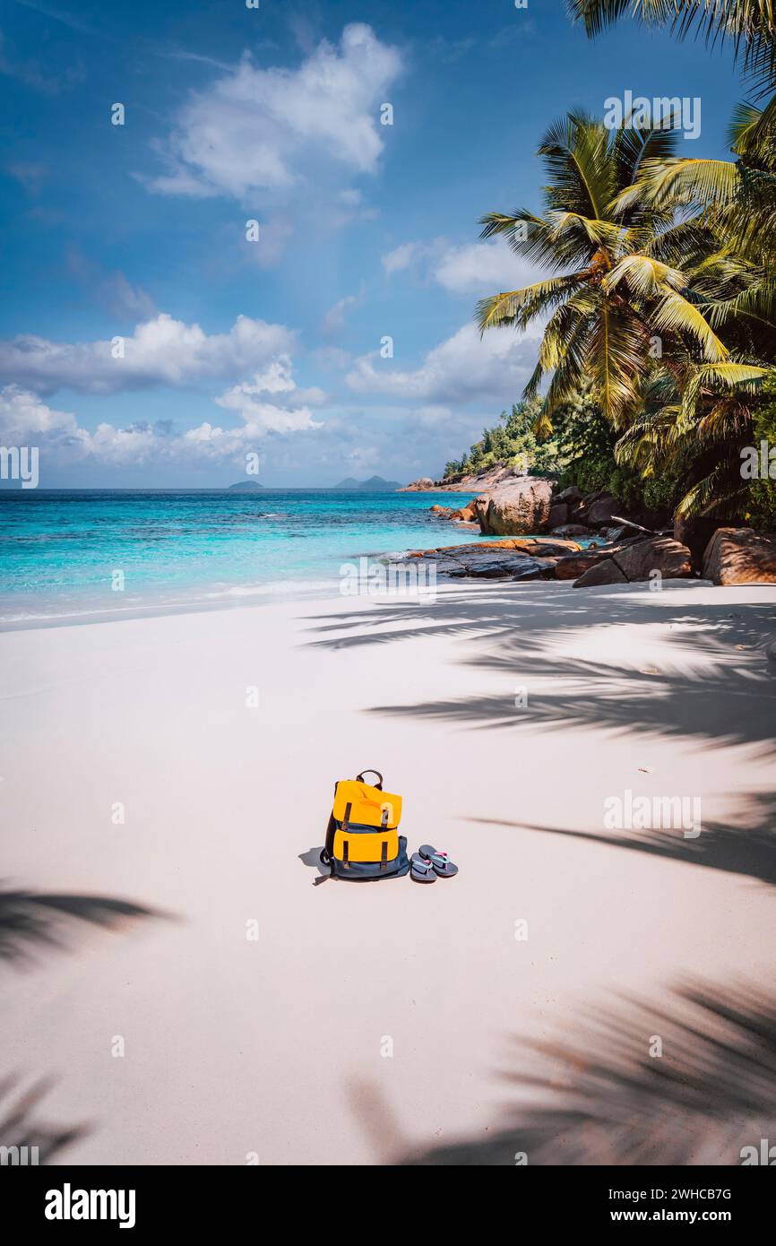 Yellow flip flops on beach hi-res stock photography and images - Alamy